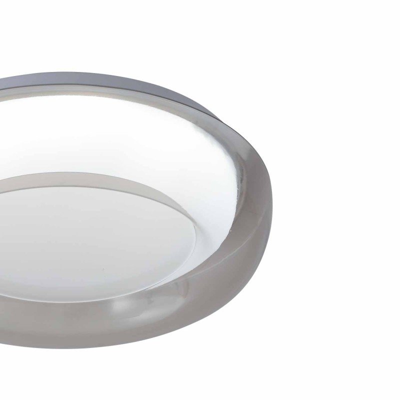 CÓD.9045 PLAFÓN LED REDONDO 20W REGULABLE Ø30CM BLANCO Y FUMÉ