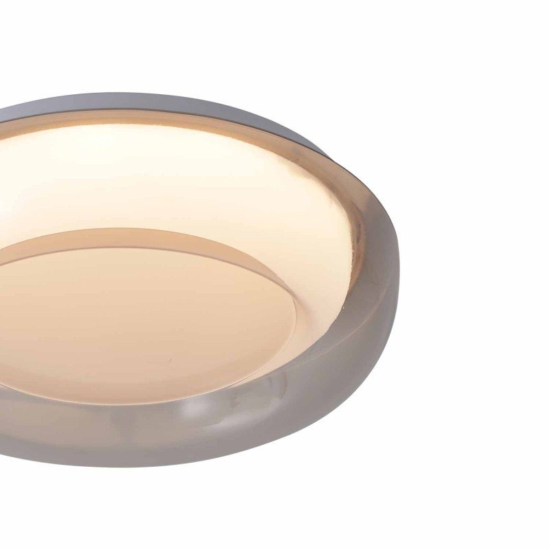 CÓD.9045 PLAFÓN LED REDONDO 20W REGULABLE Ø30CM BLANCO Y FUMÉ
