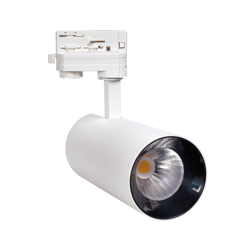CÔD.52100 PROJECTEUR SUR RAIL TRIPHASÉ LED COB 30W COULEUR BLANCHE