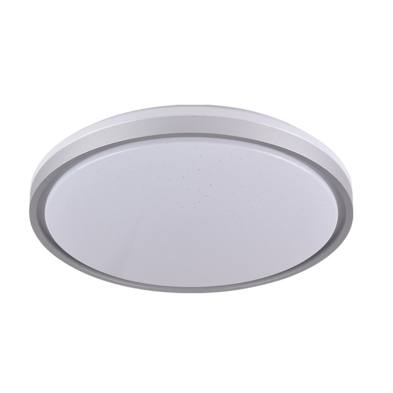 PLAFON LED ACRÍLICO E METAL COR BLANCO E EFEITOS PLANTAS