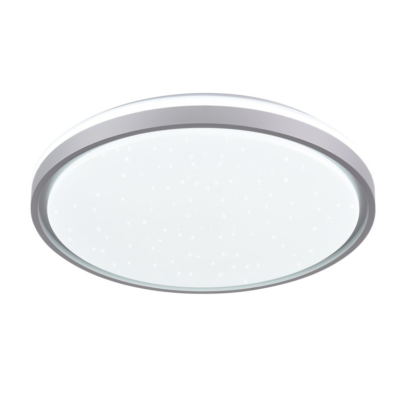 PLAFON LED ACRÍLICO E METAL COR BLANCO E EFEITOS PLANTAS